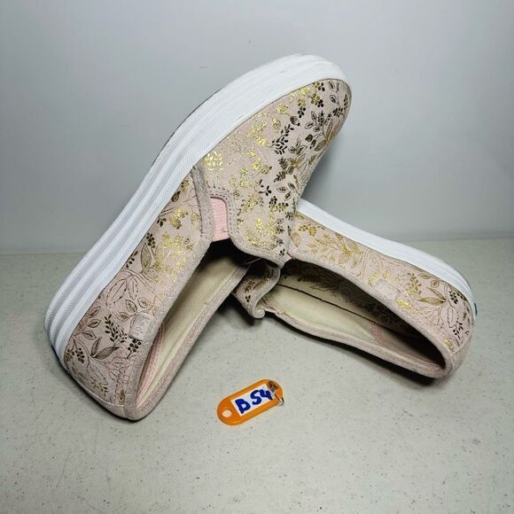 Shoes | Keds X Rifle Womens95 Shoes Pink Gold Paper Co Triple Decker ...